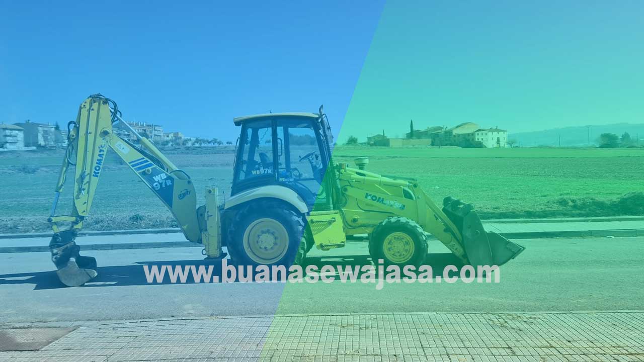 Sewa Rental Backhoe Loader Per Jam Dipercaya - 081383129982